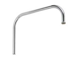 Shower head fixed riser formed tube Aquatique | Aqualisa