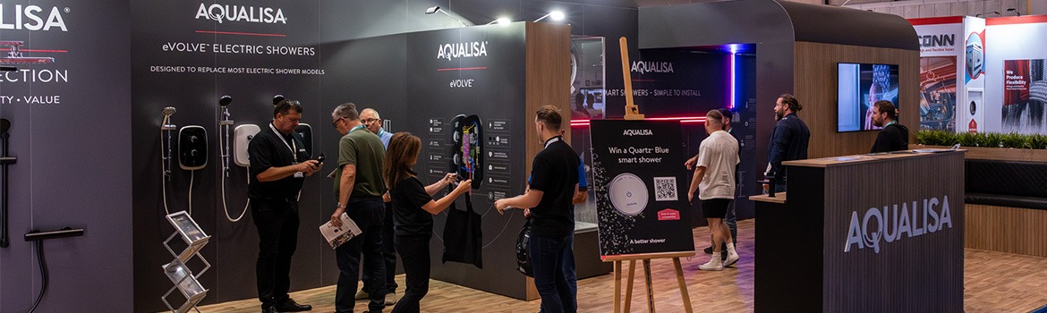 Aqualisa exhibiting at Screwfix LIVE 2025 Stand R14 | Aqualisa